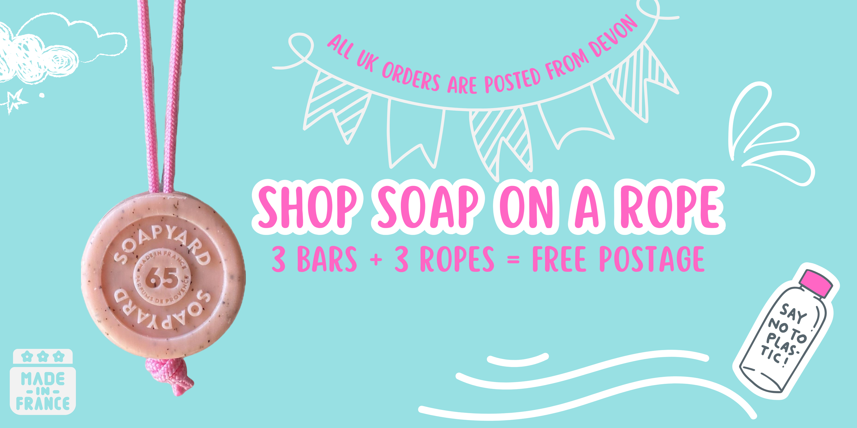 Soap On A Rope, Colourful Fragrant, fun, French Artisan Made in France ...